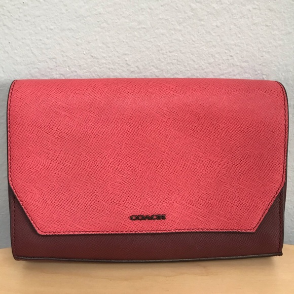 Coach | Bags | Coach Two Tone Two Way Shoulder Bag Or Clutch | Poshmark